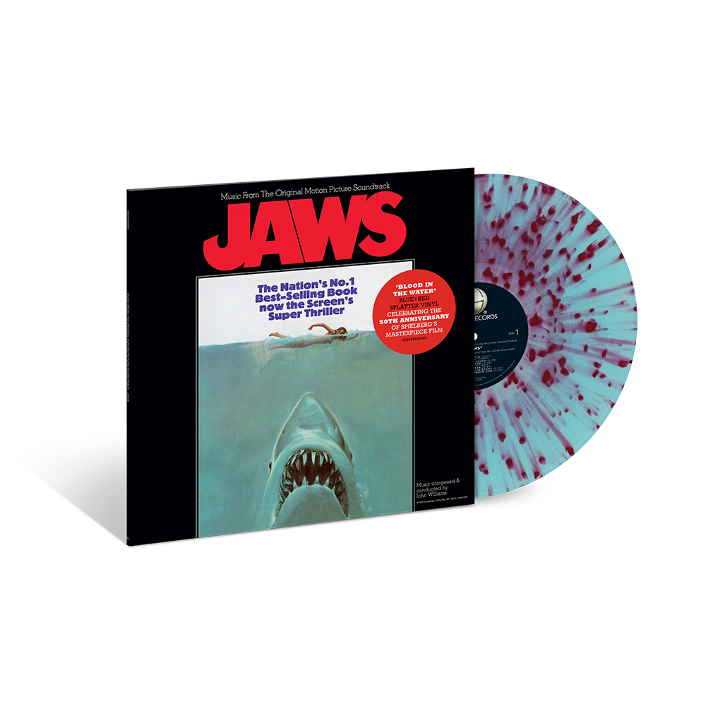 JAWS (50th Anniversary) “Blood in the Water” Splatter Vinyl ...