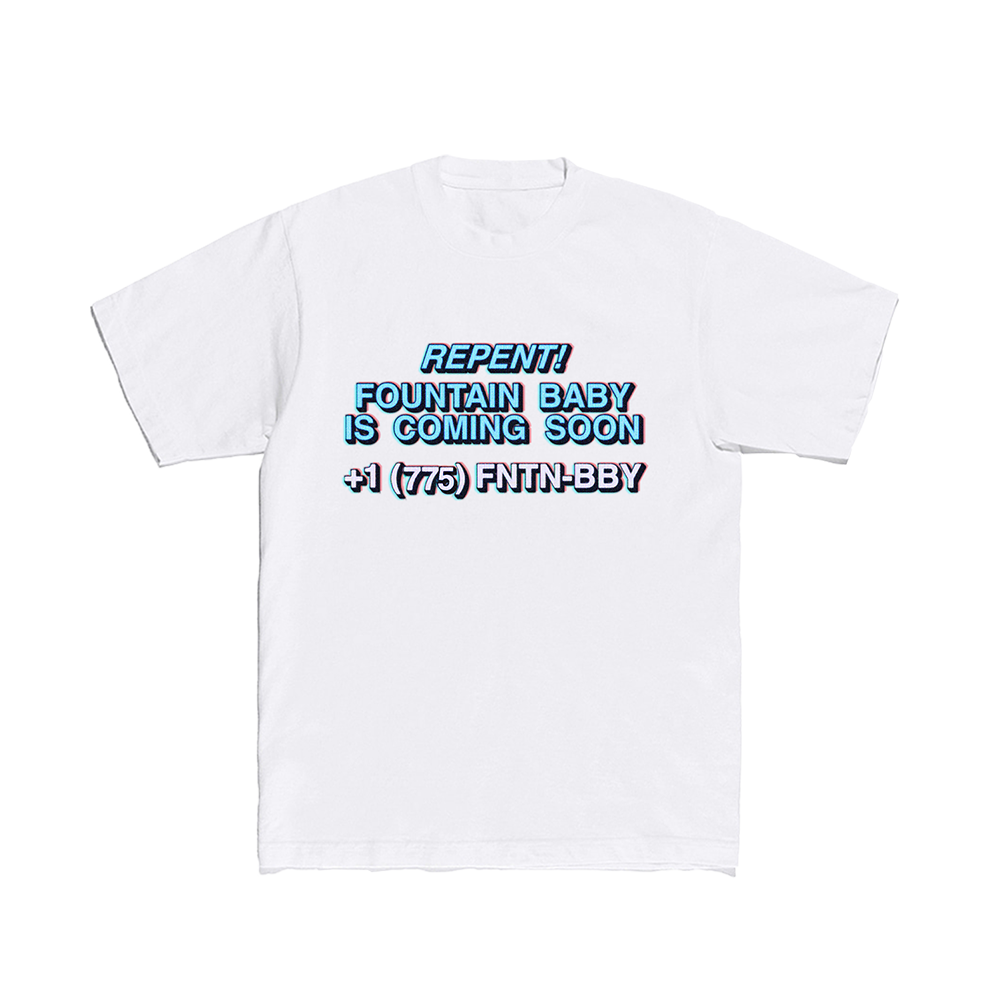 Fountain Baby Tee White - Interscope Records