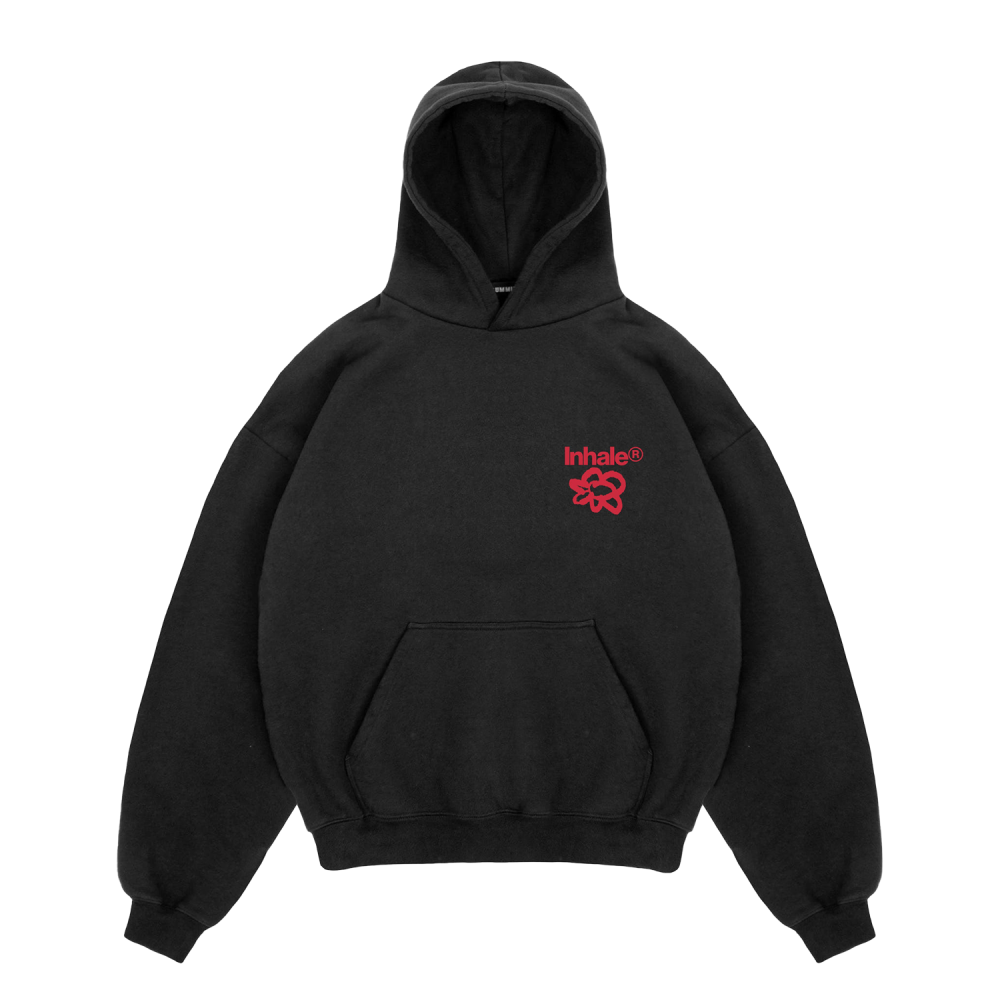 Inhaler Logo Flower Hoodie in Black - Interscope Records